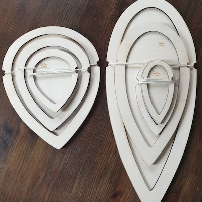 Two-piece Template for Cutting Macrame Leaves - Etsy