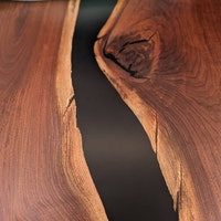 Custom Made Office Desk Epoxy River Desk Waterfall Desk With Epoxy ...