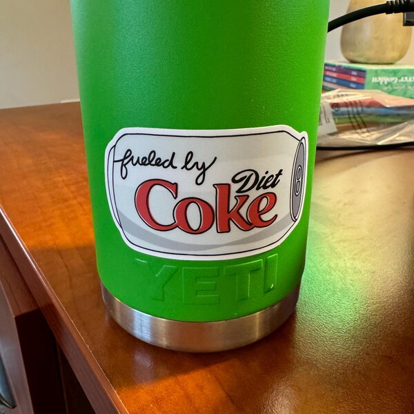 Special Edition GLITTER Fueled by Diet Coke Sticker Waterproof Vinyl ...