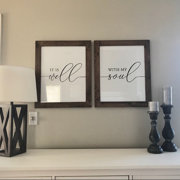 It is Well With My Soul Printable, Wedding Decor, Wedding Gift, Bible ...