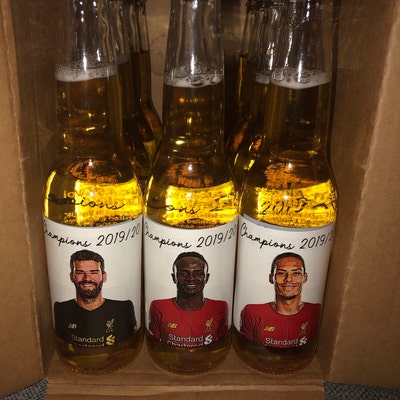 Liverpool FC Champions Premier League 2022 Beer Bottle - Etsy UK