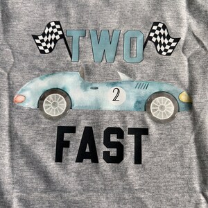 Two Fast Race Car Shirt, Racecar Birthday Shirt, Birthday Boy Shirt ...