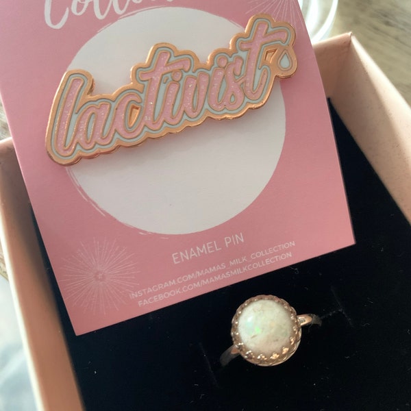 Lactivist Glitter Hard Enamel Pin - Etsy UK