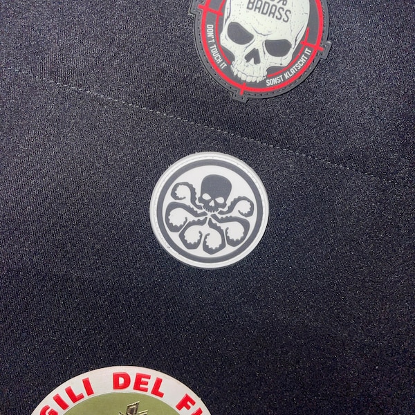 Skull Hydra PVC Patch | Mythic Tactical Emblem, Hook Backing - Etsy