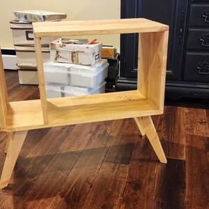 Large Table With Metal Hairpin Legs for Records Modern Unit MCM Record ...
