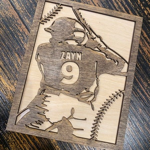 Personalized Baseball Sign, 3D Baseball Sign, Baseball Coach Gift ...