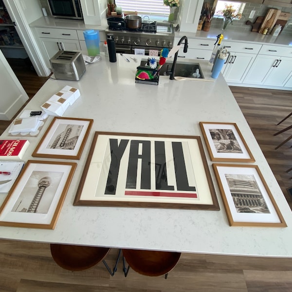 Y'all Means All Typography Poster, Western Wall Art, Southwestern Decor ...