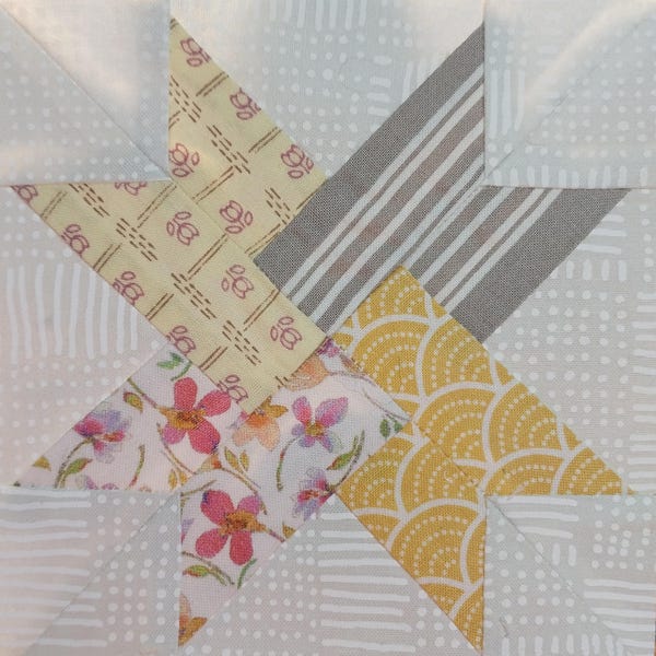 Pinwheel Woven Foundation Paper Piecing Pattern, Quilt Block, Multiple ...