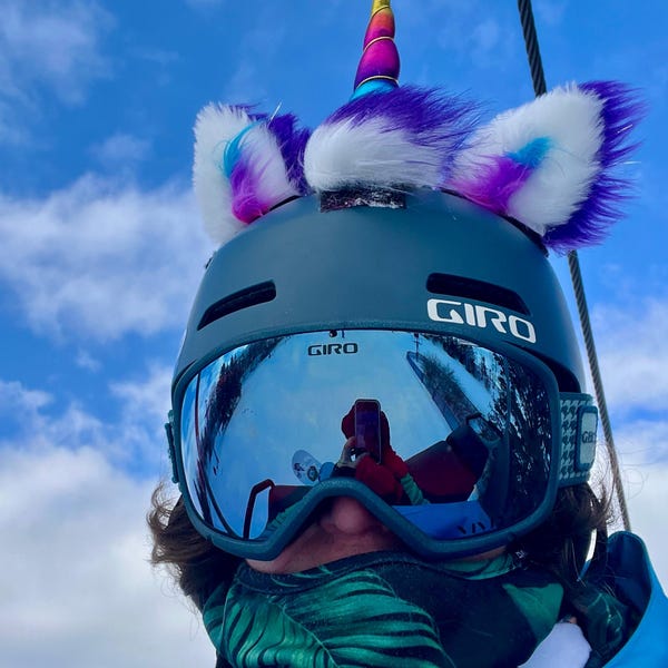 Cat Ears Candy Pink Faux Fur That Sticks on (your Helmet!)ski Bike ...