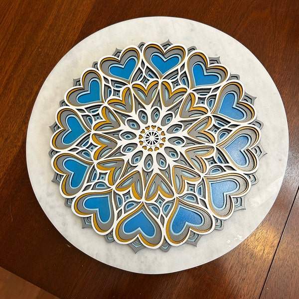 Mandala SVG DXF File for Laser Cut and CNC Router, Laser Cut Mandala ...