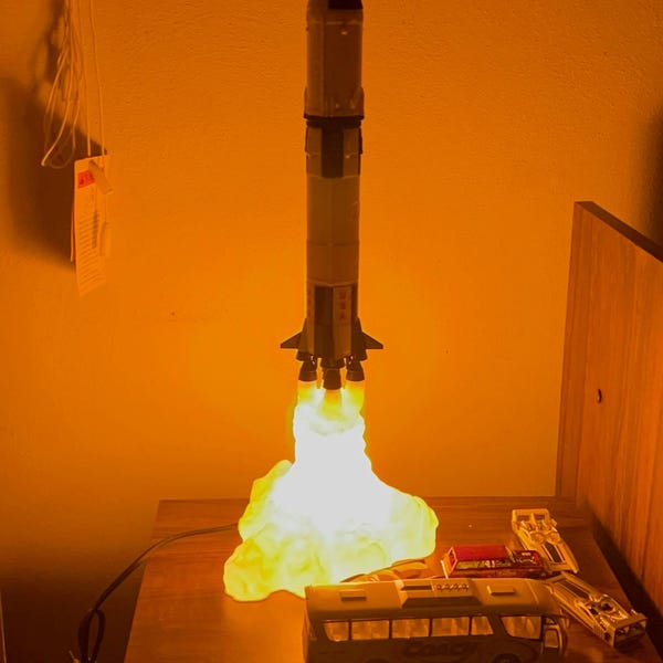 Desk Lamp Rocket Lamp – Saturn V Launch Lighting for a Creative Boost ...