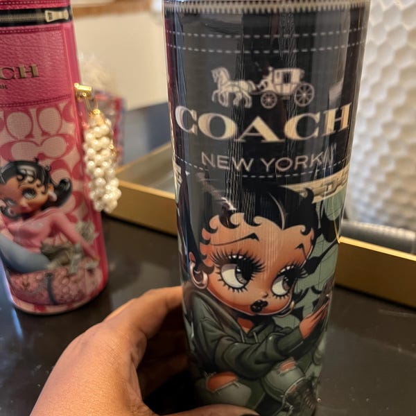 20oz Coach Betty Boop Tumbler - Etsy