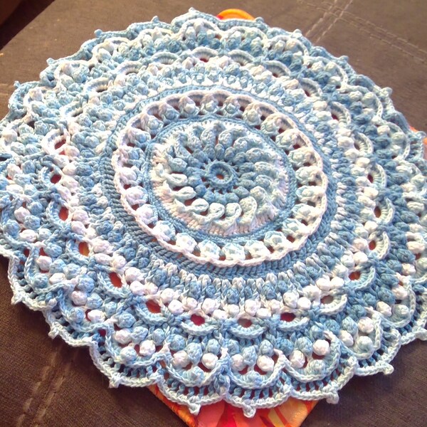 Pattern With Photo Tutorial for Crochet Doily Rozita. PDF Crochet Doily ...