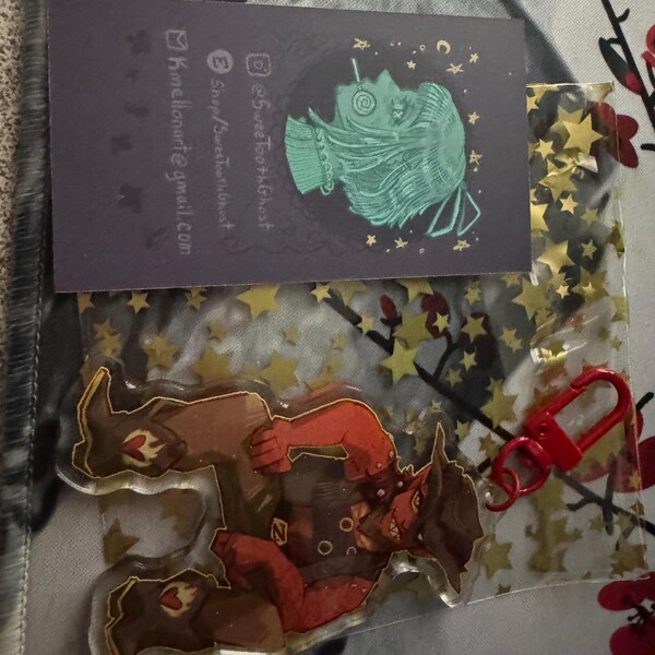 Batstarion Astarion Baldurs Gate 3 Small Acrylic Phone Charm - Etsy