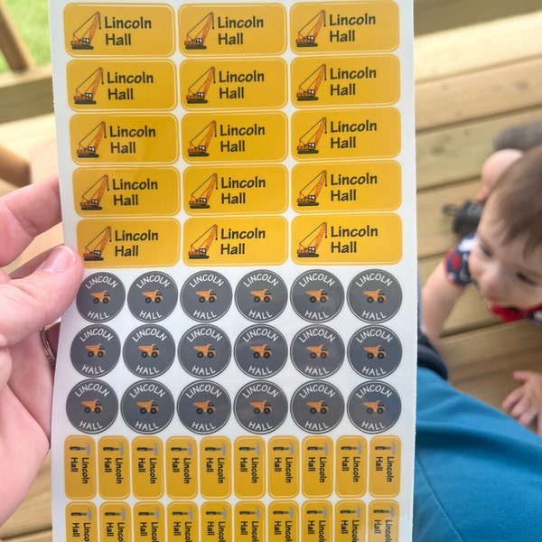 100 Personalized Daycare Name Labels for Clothing Tags, Water Bottles ...