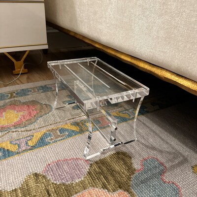 Clear Acrylic Three Step Stool - Etsy