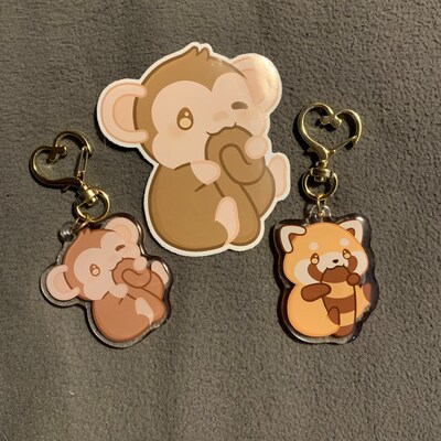 Cute Cow Munchimal Kawaii Animal Large Gloss Vinyl Notebook Laptop ...