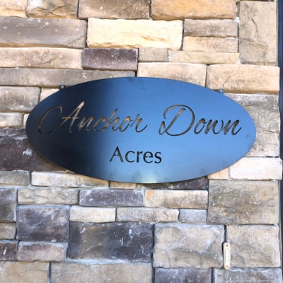 Oval METAL SIGN ,personalized Metal Sign, Personal Door Sign, Perfect ...