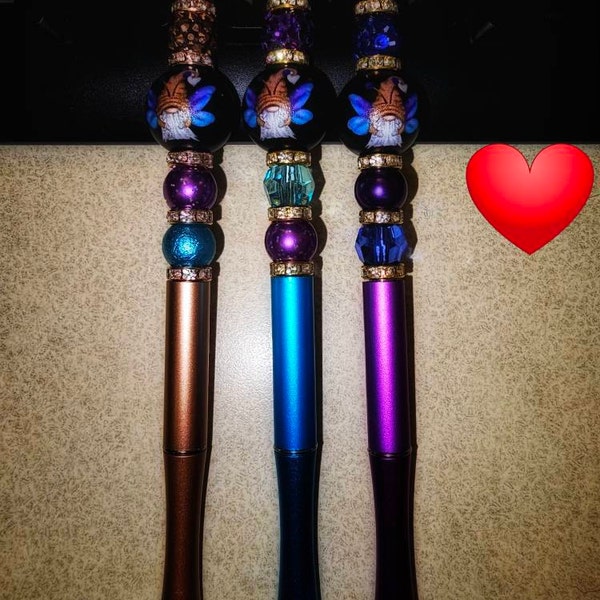Beaded Pens/pretty PINK Flowers Pen/journal Pen/gift Pen/planner Pen ...
