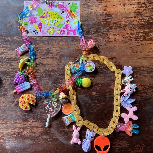 Barbie Girl Chunky Beaded Bracelet | Fun Funky Rainbow Colorful ...