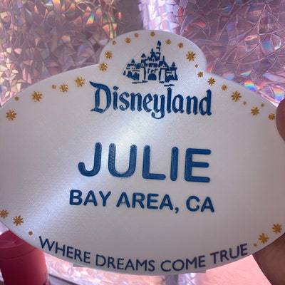 Custom Large 3D Printed Disney Cast Member Name Tag Decoration - Etsy