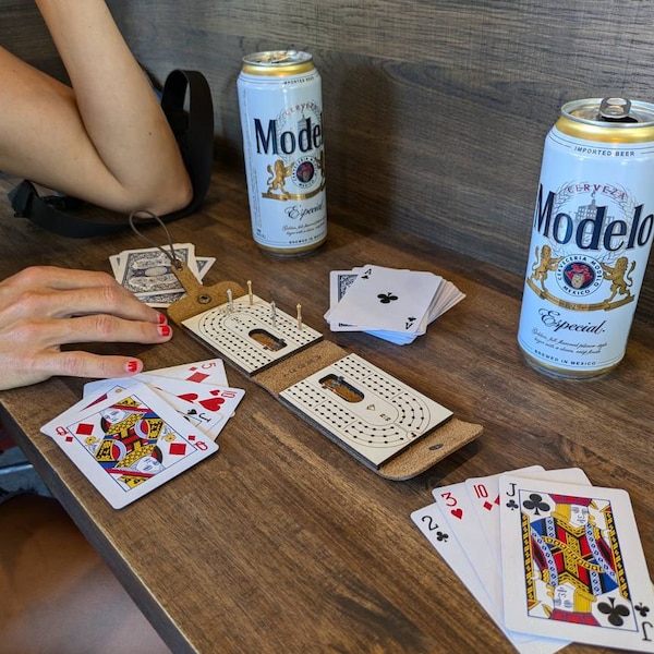 KNODY Original Ultimate Leather | Wrap Around | Travel Cribbage Board ...