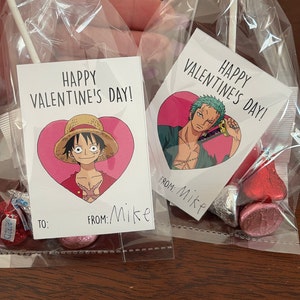 Anime Anniversary Card, Printable Valentine Card, Anime Valentine Card ...