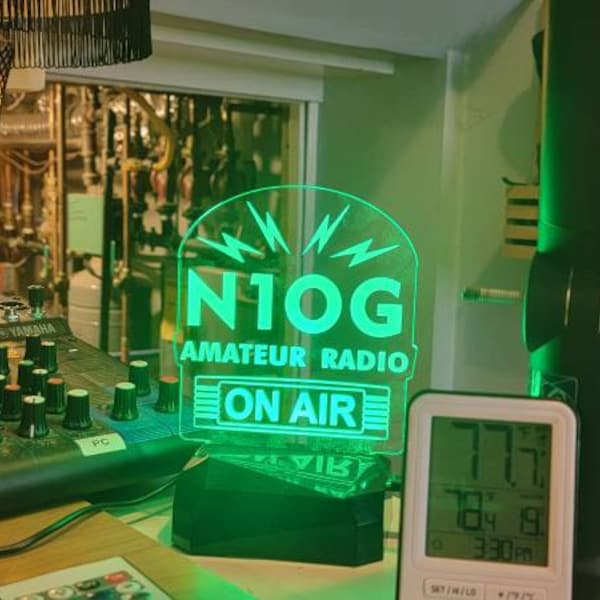 Ham Radio Lighted on Air Callsign Display LED - Amateur Radio Operator ...