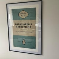 Custom Penguin Book Cover Poster Personalised Vintage Book Print ...