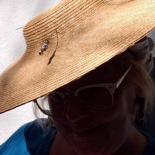 18th Century Shallow Crown Straw Hat ~ Blank Ready to Trim ~ Natural or ...