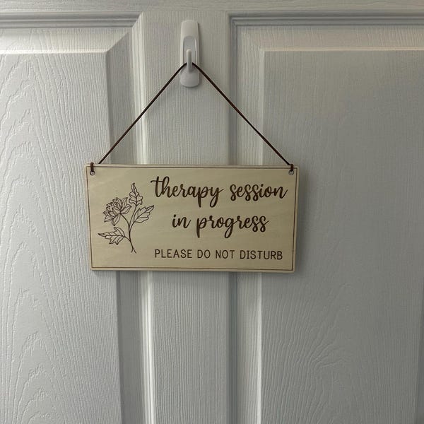 Therapy Session in Progress Sign, Therapy Sign, Therapy Session Sign ...