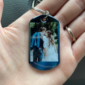 Birthday Gift for Him Custom Photo Keychain | Etsy