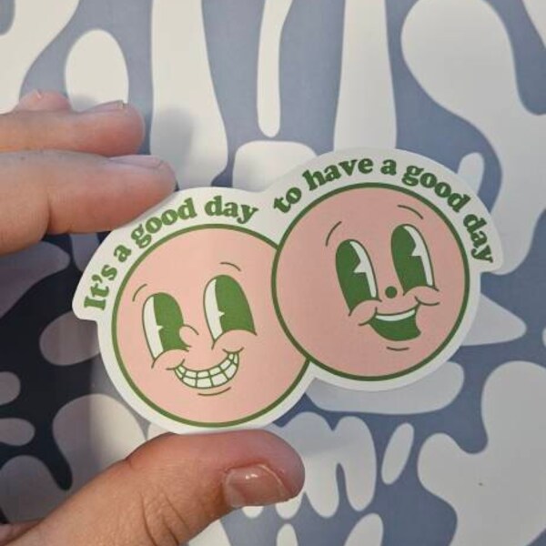 Melting Smiley Face Sticker, Cute Stickers, Drippy Yellow Happy Face ...