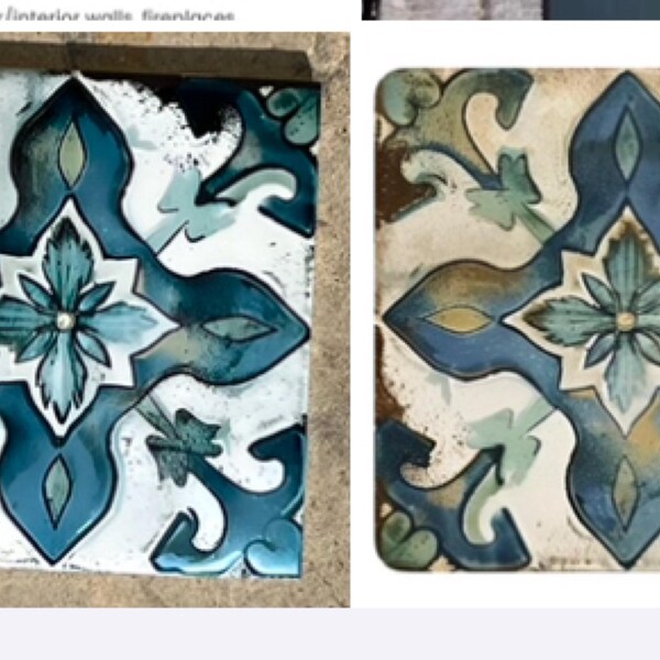 Kitchen Bathroom Backsplash Tile Floor Tile Custom Tile Vintage ...