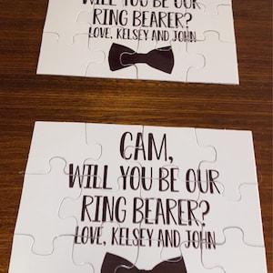 Ring Bearer Proposal-ring Bearer Puzzle-will You Be My Ring Bearer-ring ...