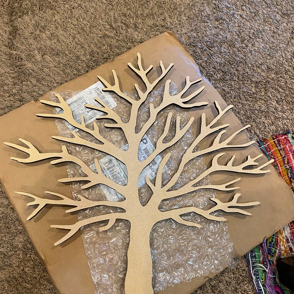 Wooden Tree Shape - Cutout, Home Decor, Unfinished and Available in ...