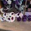 Purple Rose Cake Topper Flowers for Wedding, Lilac Lavender Cake Topper ...