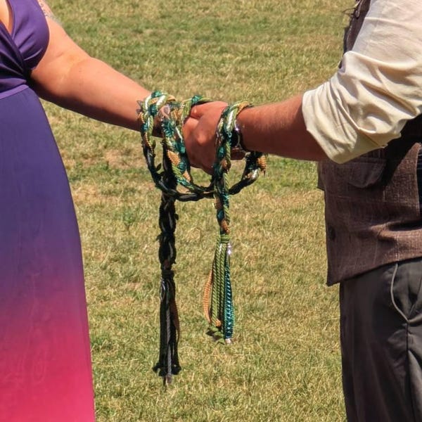 Celtic Handfasting Cord. Green Forest Handfasting Cord Cotton. Wedding ...