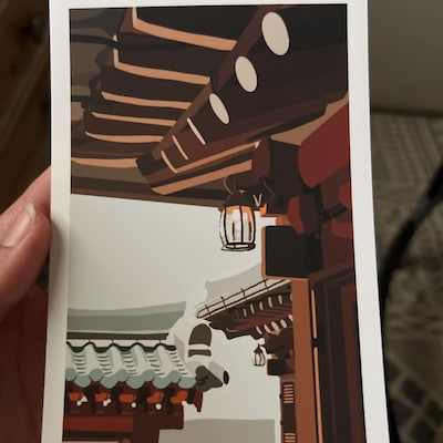 Hanok Wall Art, Korean Printable Art, Seoul Artwork, Korean Digital ...