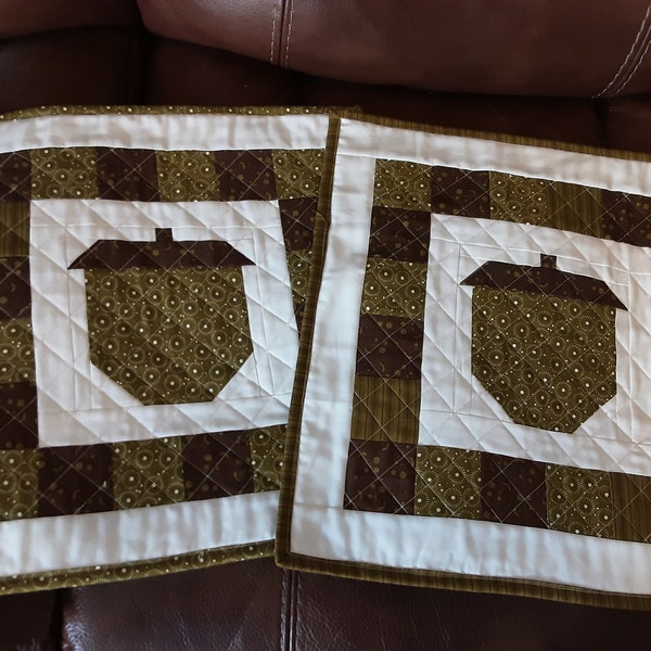 A is for Acorn Quilt PDF Pattern (alphabet Series) - Etsy