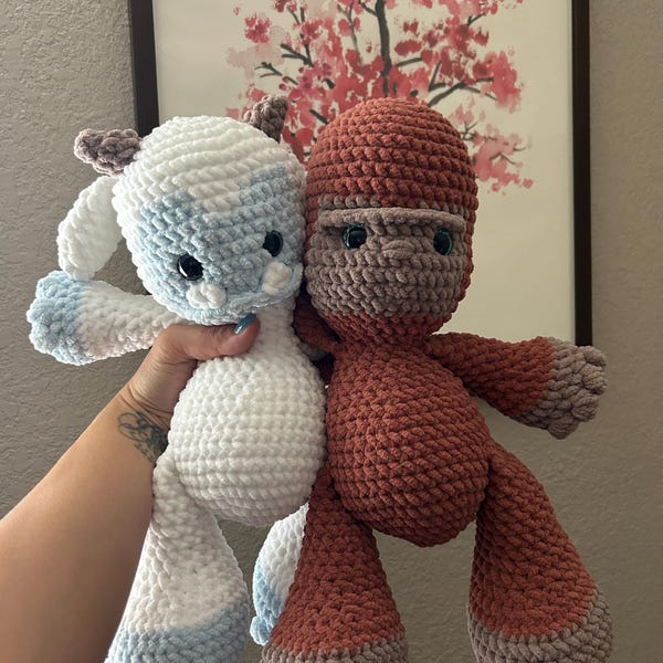 Crochet Yeti/bigfoot Amigurumi Pattern: Beginner Friendly Plush Monster ...