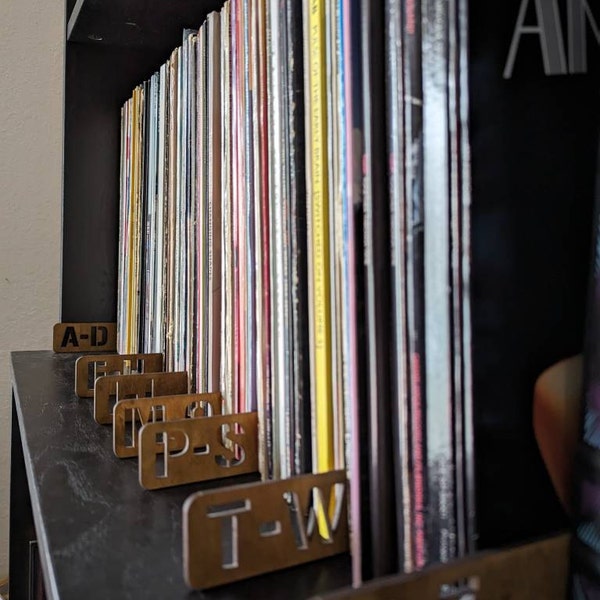 Vinyl Record Divider, Record Dividers, Vinyl Record Storage, Handmade ...