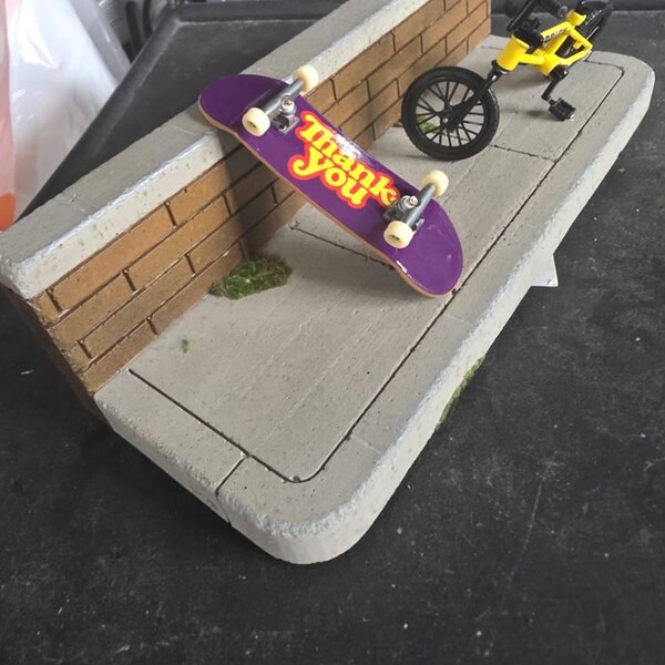 Fingerboard Obstacle Concrete Barrier - Etsy