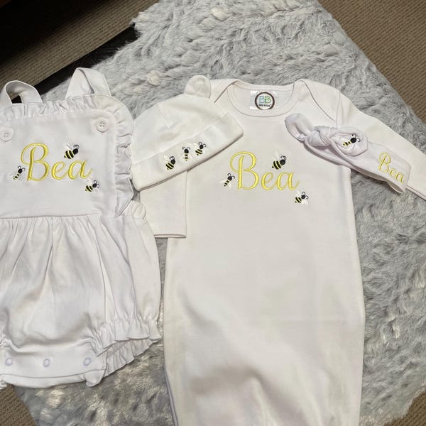 Individual 3 Mini Bee Embroidery Design, 5 Sizes, Bee Machine ...