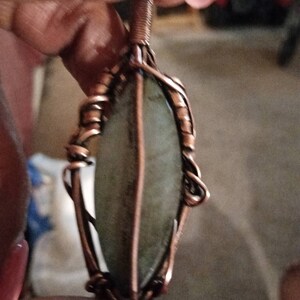 Tourmaline /onex Pendant Copper Pendant. Wire Wrapped Pendant. Handmade ...