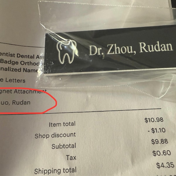 DENTAL Name Tag Dentist Dental Assistant Dental Hygienist RDH Name ...