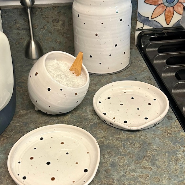 Salt Pig, Salt Cellar, Salt Pot, Sugar Bowl, Ceramic Bowl, Clay Bowl ...