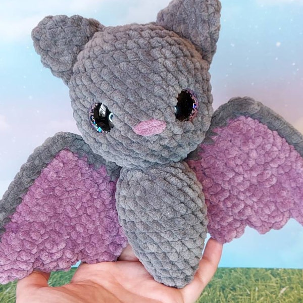 PATTERN: Plush Binx the Bat Pattern Amigurumi Chunky Bat Pattern Super ...
