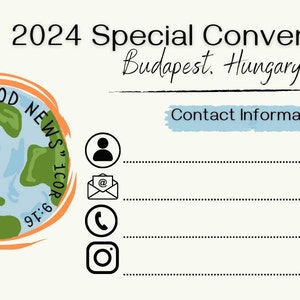 2024 Special Convention Sticker Template Chile Convention Gifts Digital ...