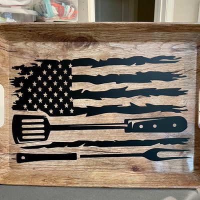 BBQ Flag SVG Grill Flag USA Barbeque Flag Grilling Patriotic Decal - Etsy